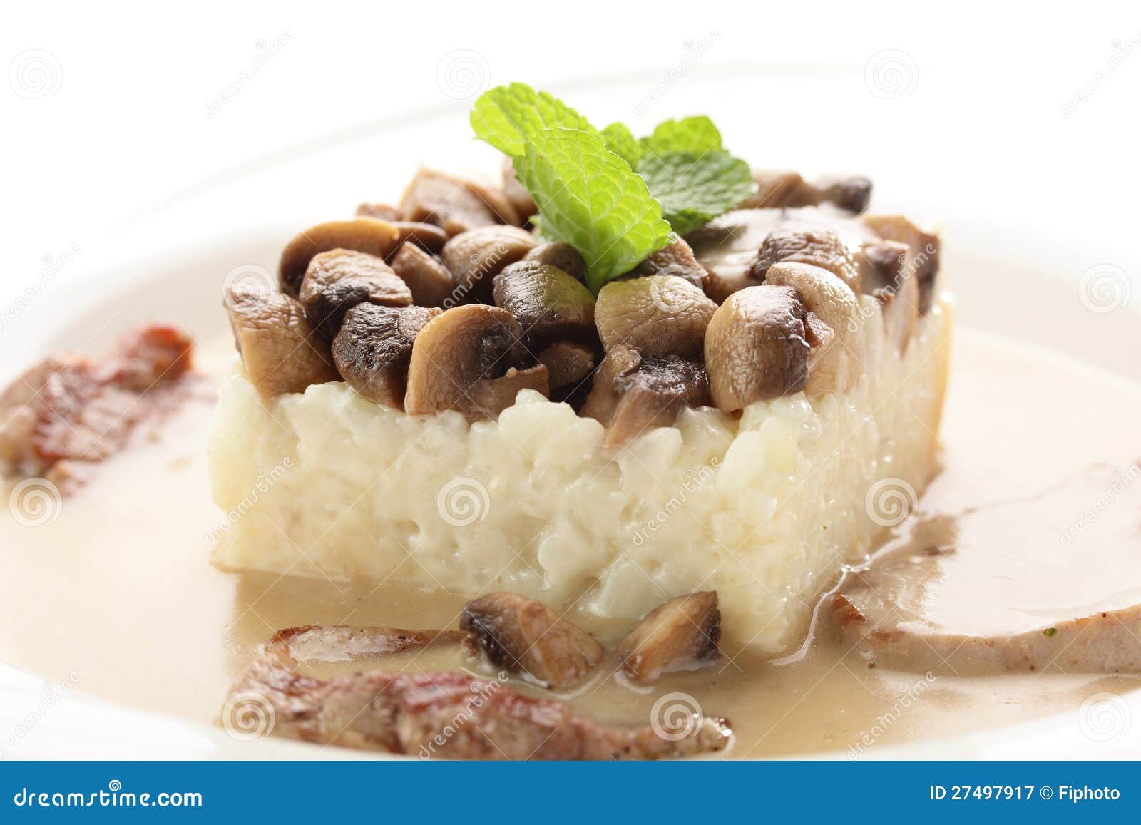 Roasted meat with rise stock image. Image of food, european - 27497917