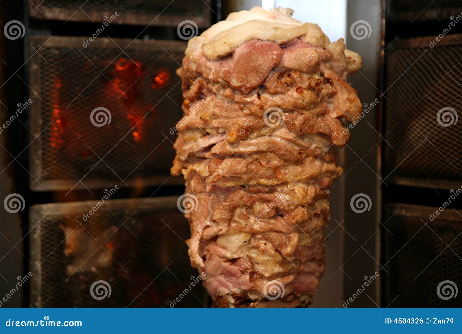 Roasted Meat (Shawarma) stock photo. Image of meal, gyros - 4504326