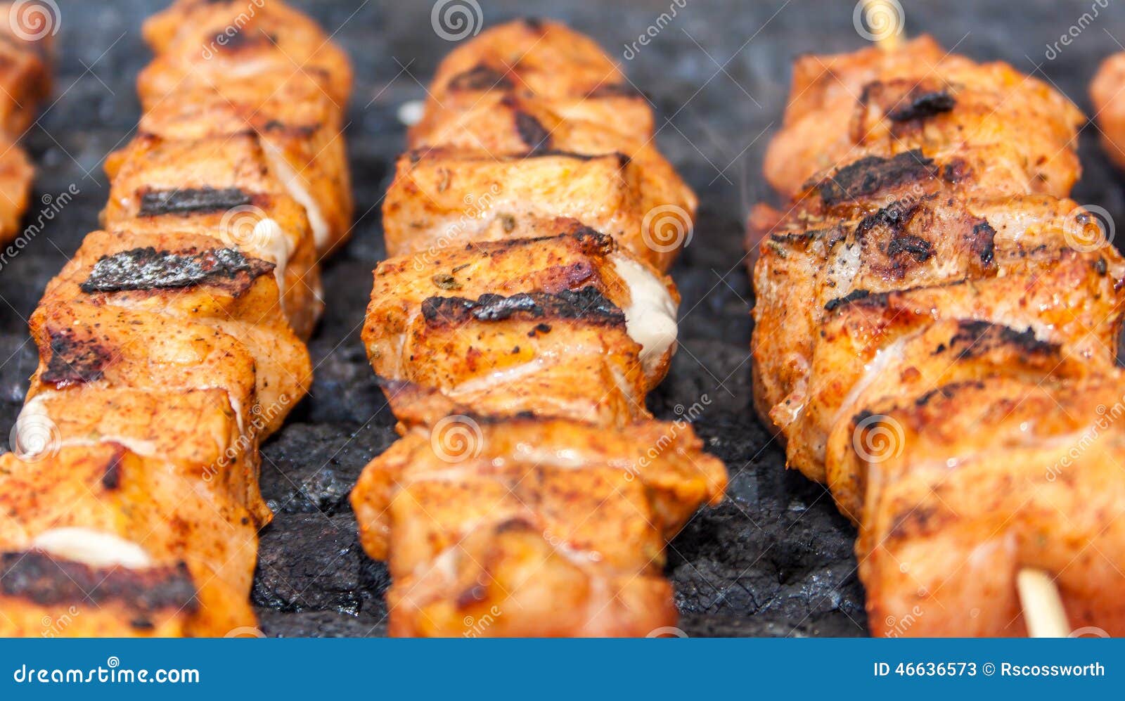 Roasted meat sticks stock image. Image of meat, beef - 46636573