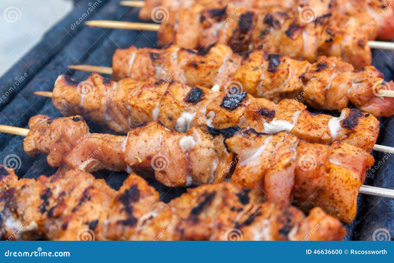 Roasted meat sticks stock photo. Image of cabob, beef - 46636600