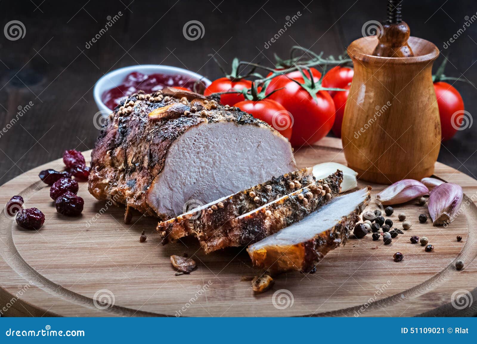 Roasted meat stock image. Image of joint, casserole, ceramic - 51109021