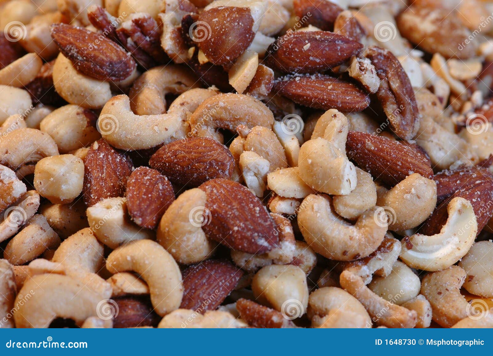 Roasted Nuts stock photo. Image of peanuts, salt, food - 1648730