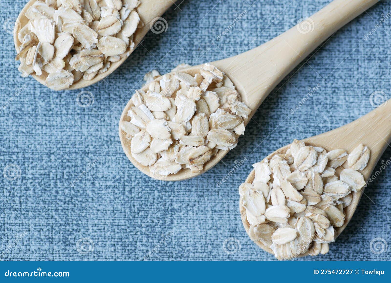 Roasted Oats Flakes Spilling on Table Stock Image - Image of grain ...