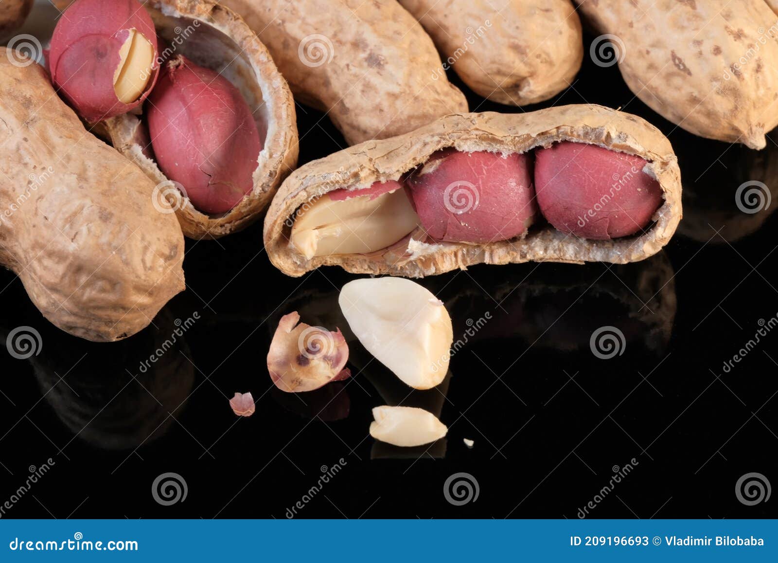 Roasted peanut boxes stock image. Image of healthy, eating - 209196693
