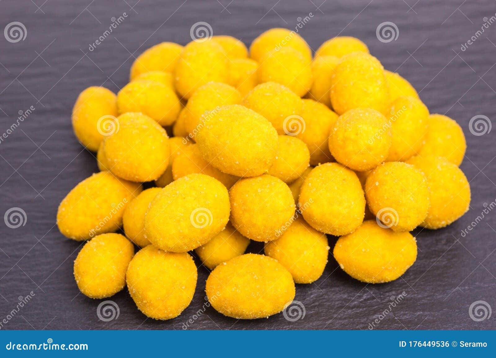Roasted Peanuts with Nacho Cheese Stock Photo - Image of nacho, heap ...