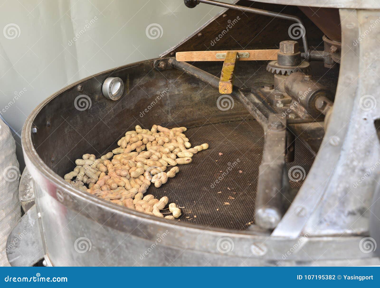 Roasted Peanuts in an Old Machine-oven Stock Photo - Image of machine ...