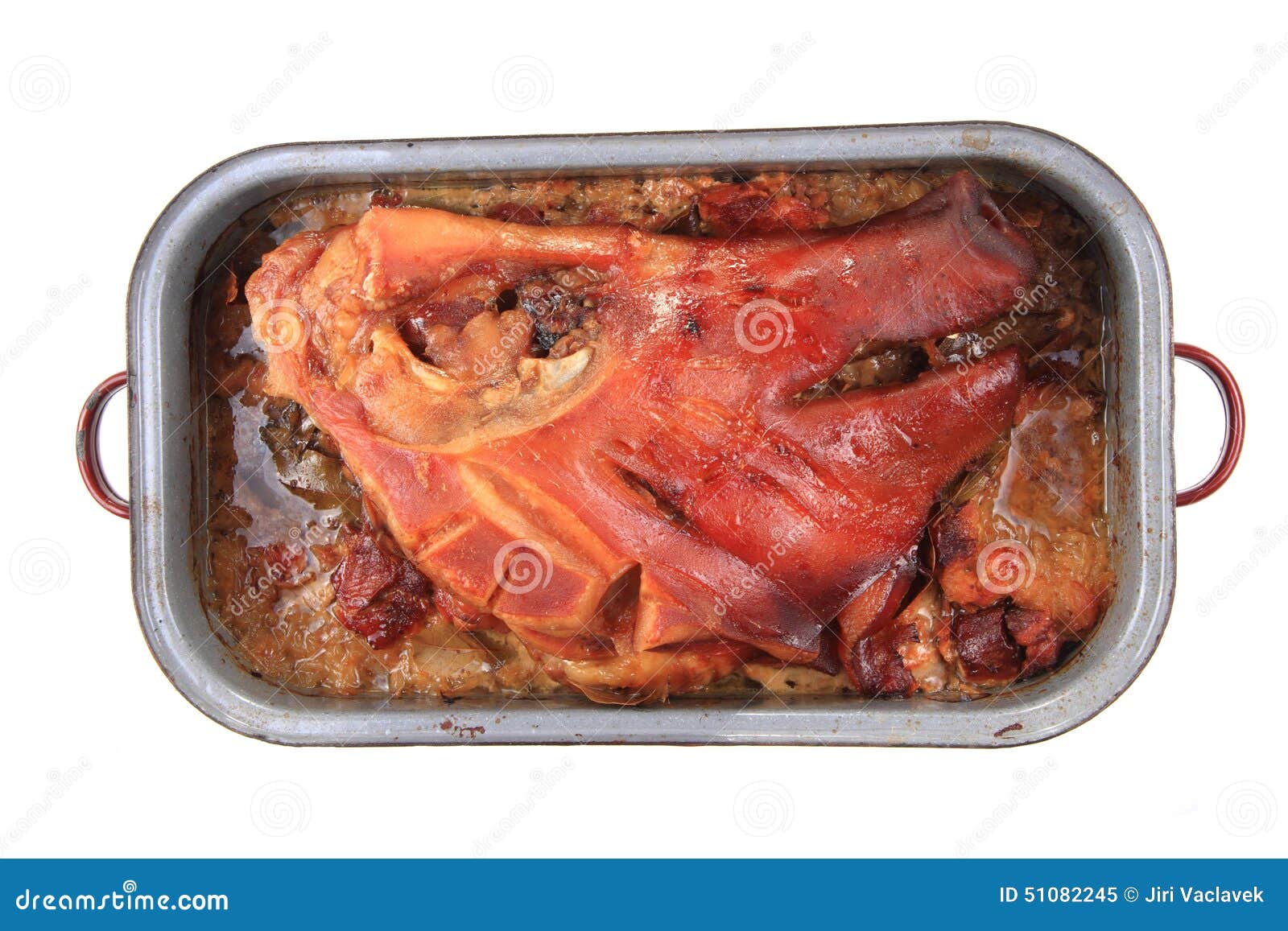 Roasted pig head stock image. Image of hungry, dinner - 51082245