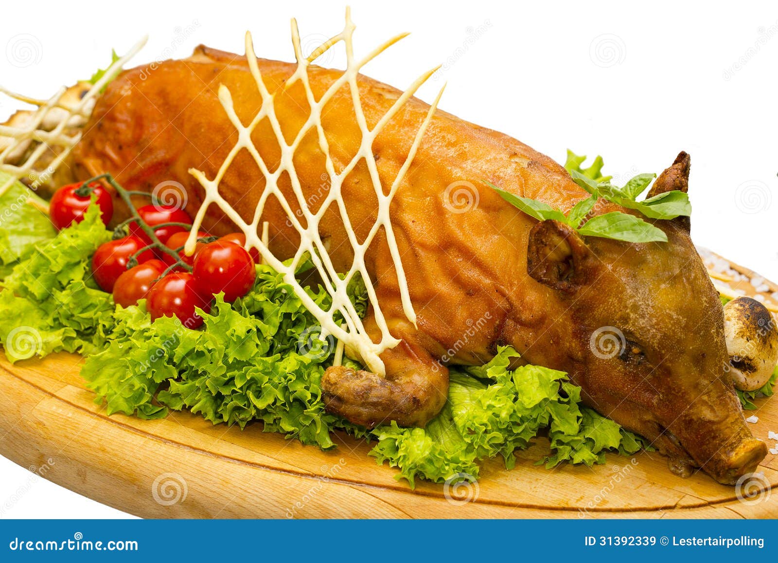 Roasted pig stock image. Image of piglet, gourmet, pork - 31392339