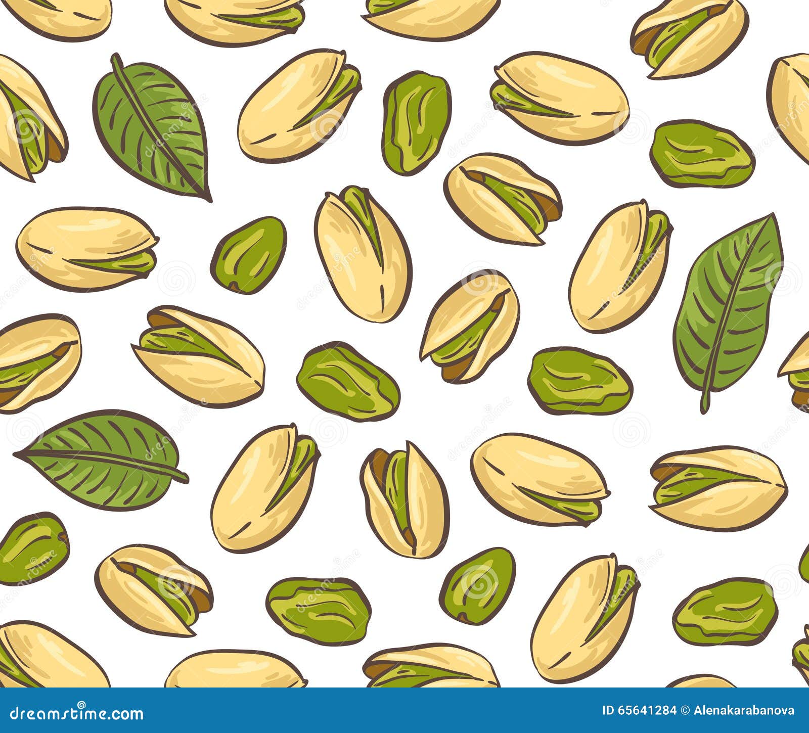 Pistachio Shell Watercolor. Hand Drawn Nut Shell Isolated On White ...