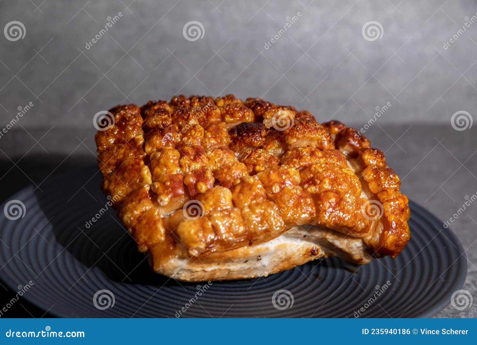 Roasted Pork Belly with Crispy Crackling Stock Photo - Image of cuisine ...