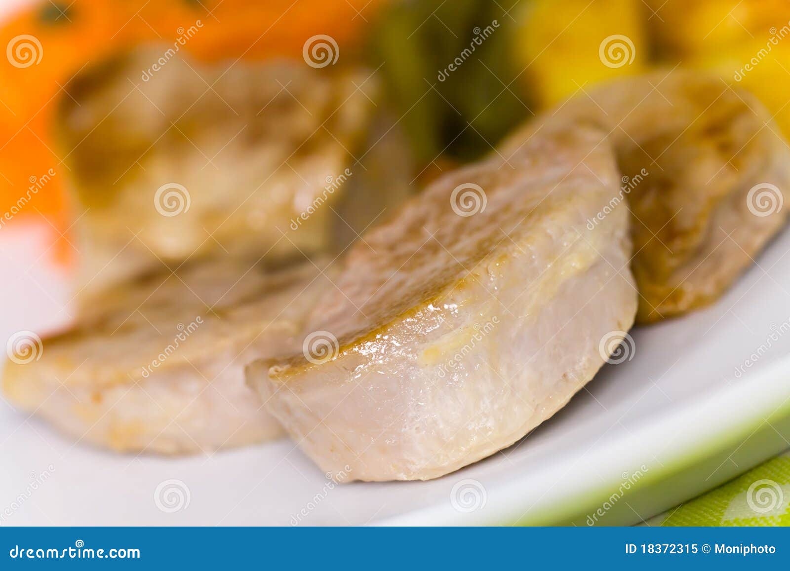 Roasted Pork Fillet - Tenderloin with Vegetables Stock Image - Image of ...