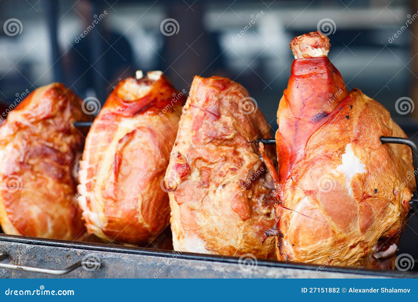 Roasted pork leg stock photo. Image of brown, smoked - 27151882