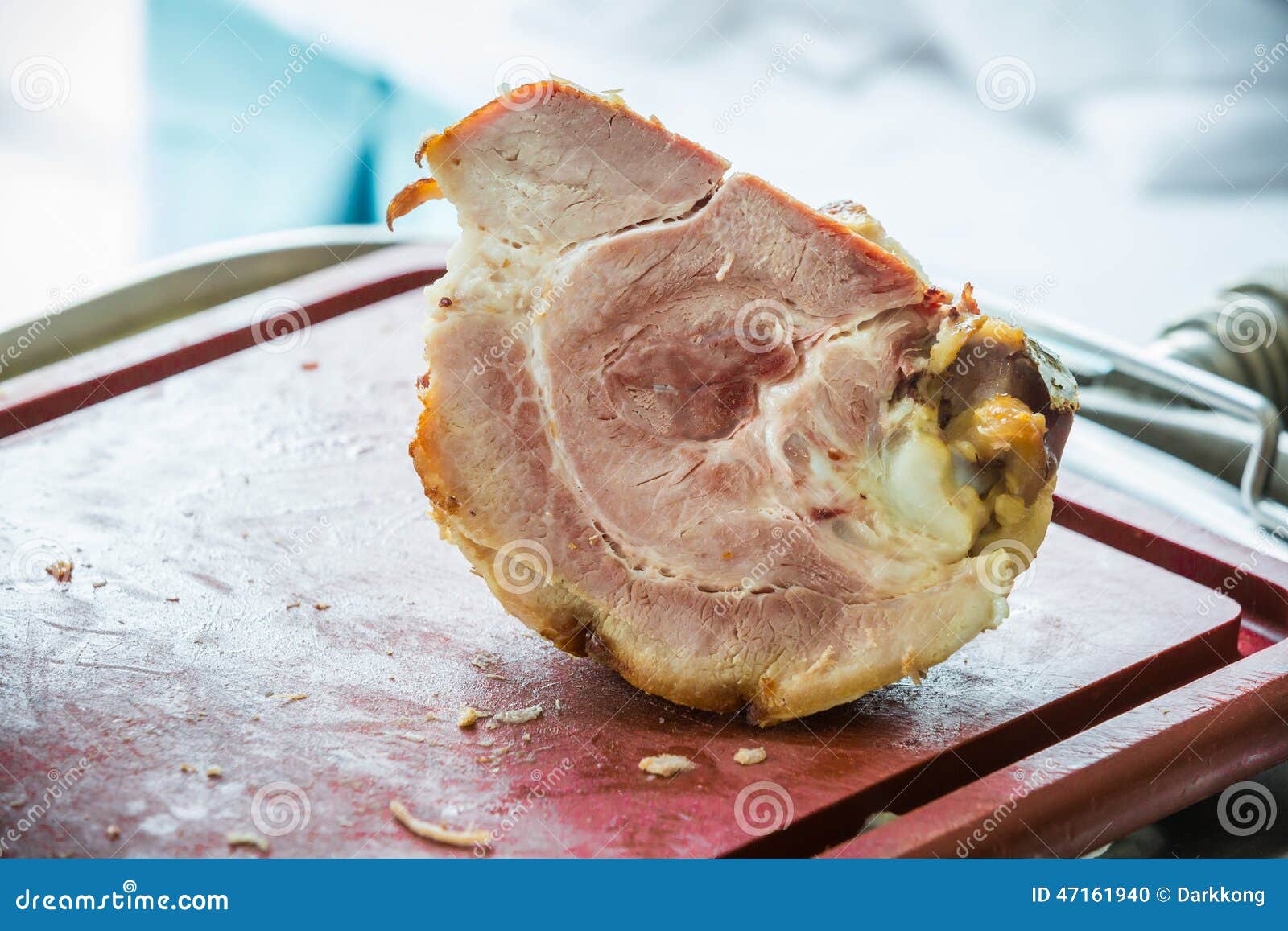 Roasted pork leg stock photo. Image of roasted, shank - 47161940