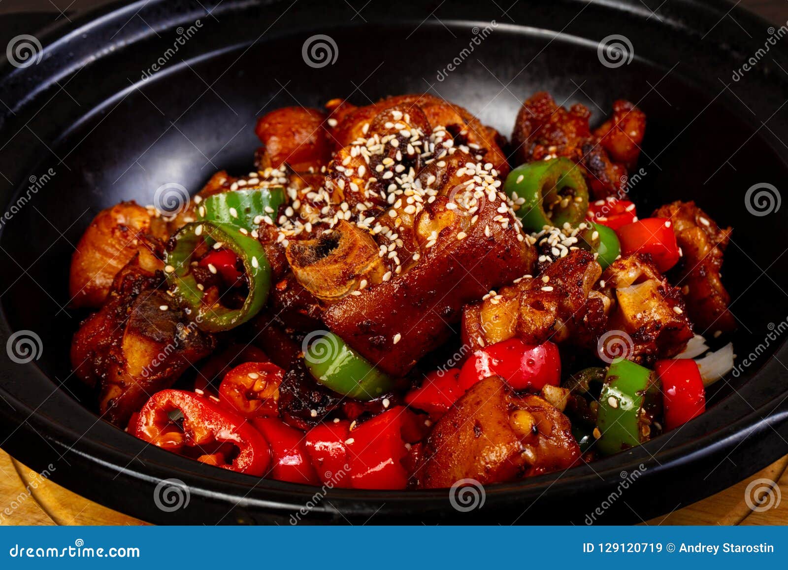 Roasted pork legs stock image. Image of food, german - 129120719