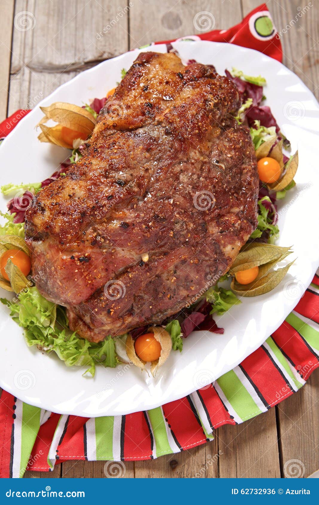 Roasted pork neck stock photo. Image of grilled, fillet - 62732936