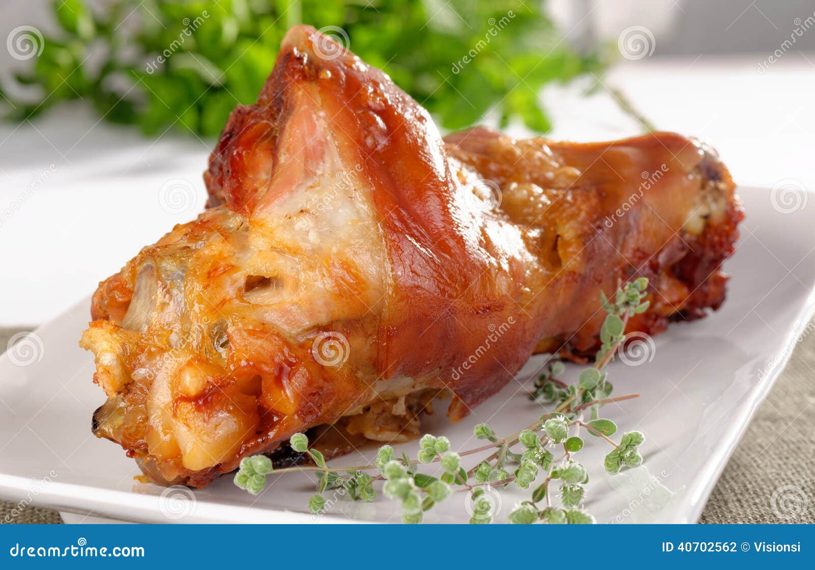 Roasted pork shank stock photo. Image of cuisine, lamb - 40702562