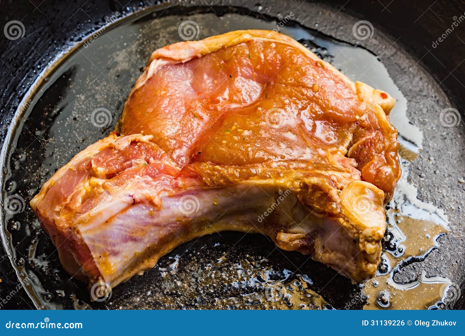 Roasted pork steak stock photo. Image of chef, frame - 31139226