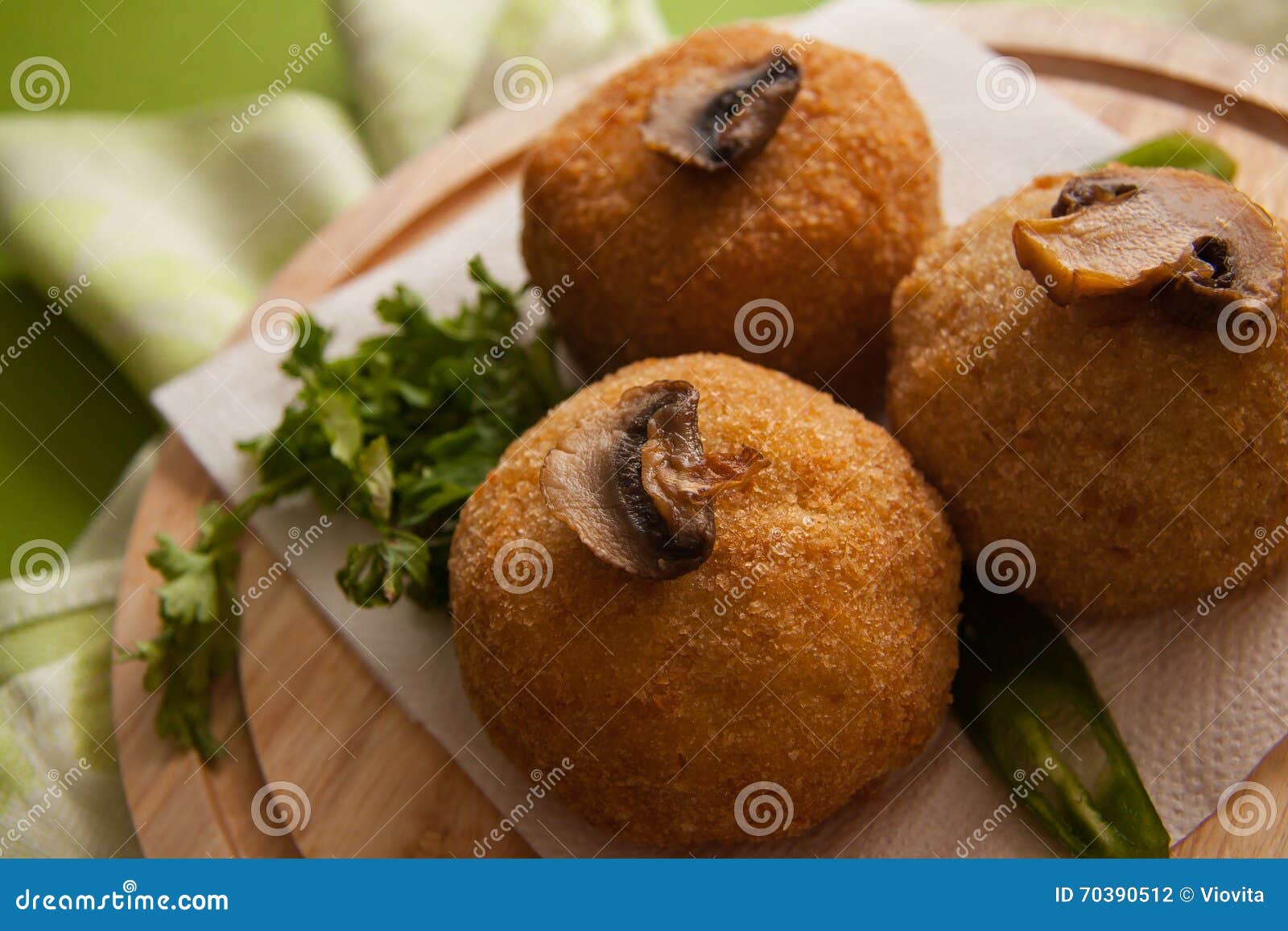 Roasted potato zrazy stock photo. Image of detail, lunch - 70390512