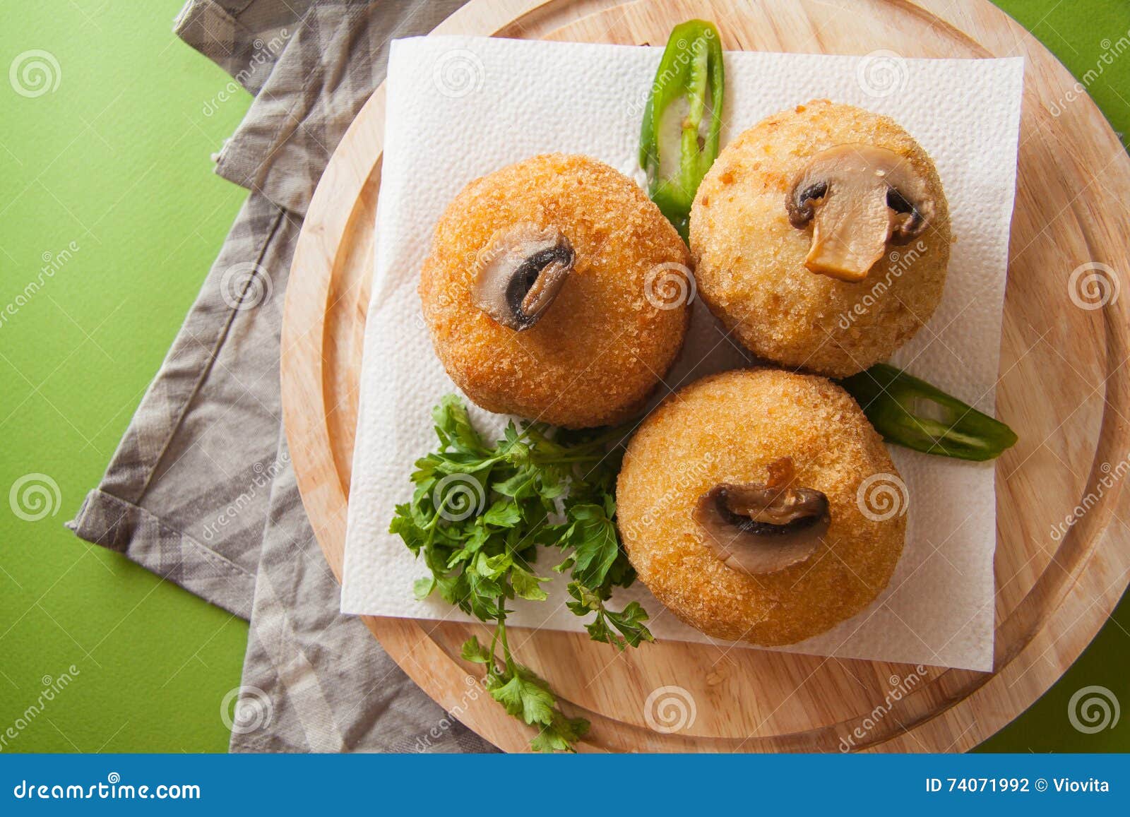 Roasted potato zrazy stock photo. Image of fried, cuisine - 74071992