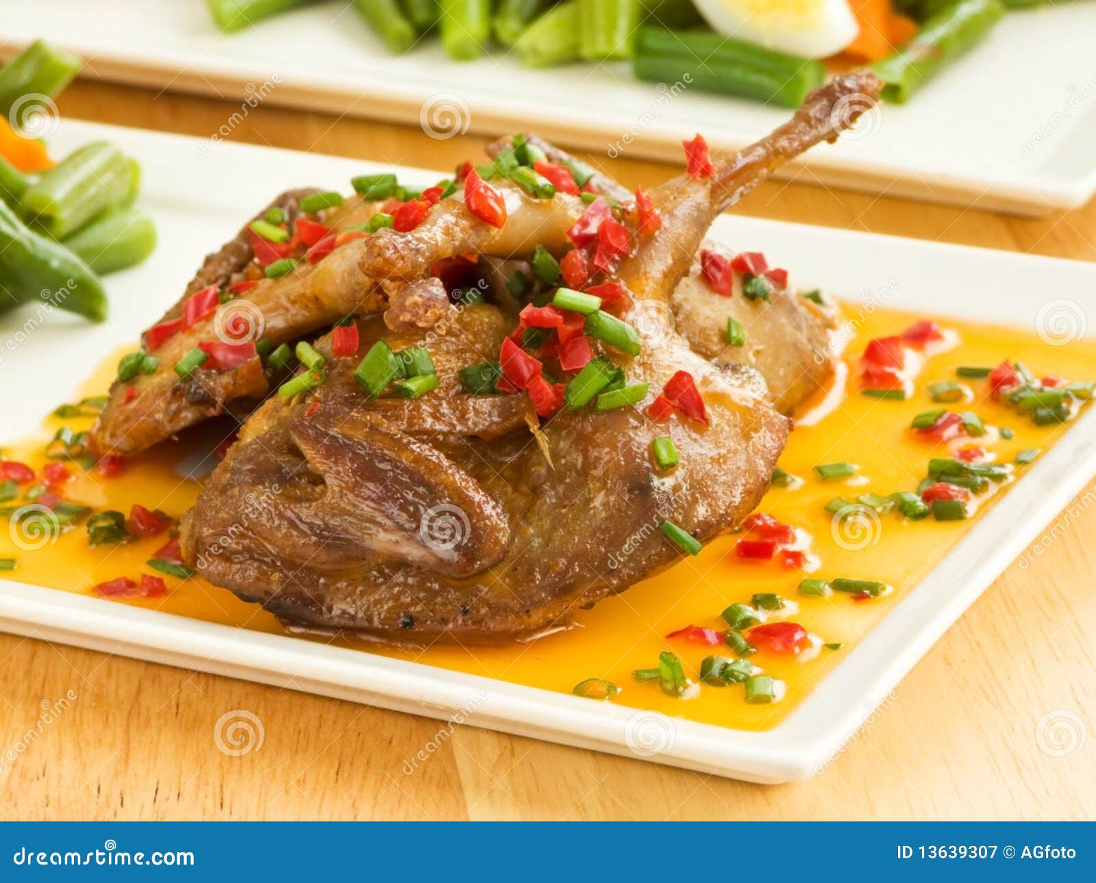 Roasted quails stock image. Image of gourmet, poultry - 13639307