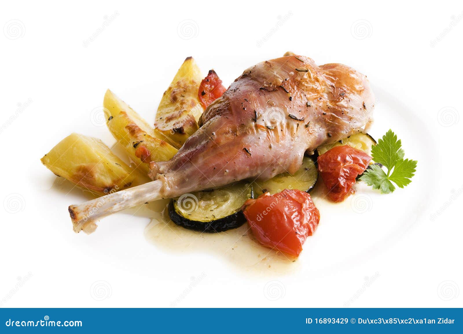 Roasted rabbit stock image. Image of rabbit, vegetables - 16893429