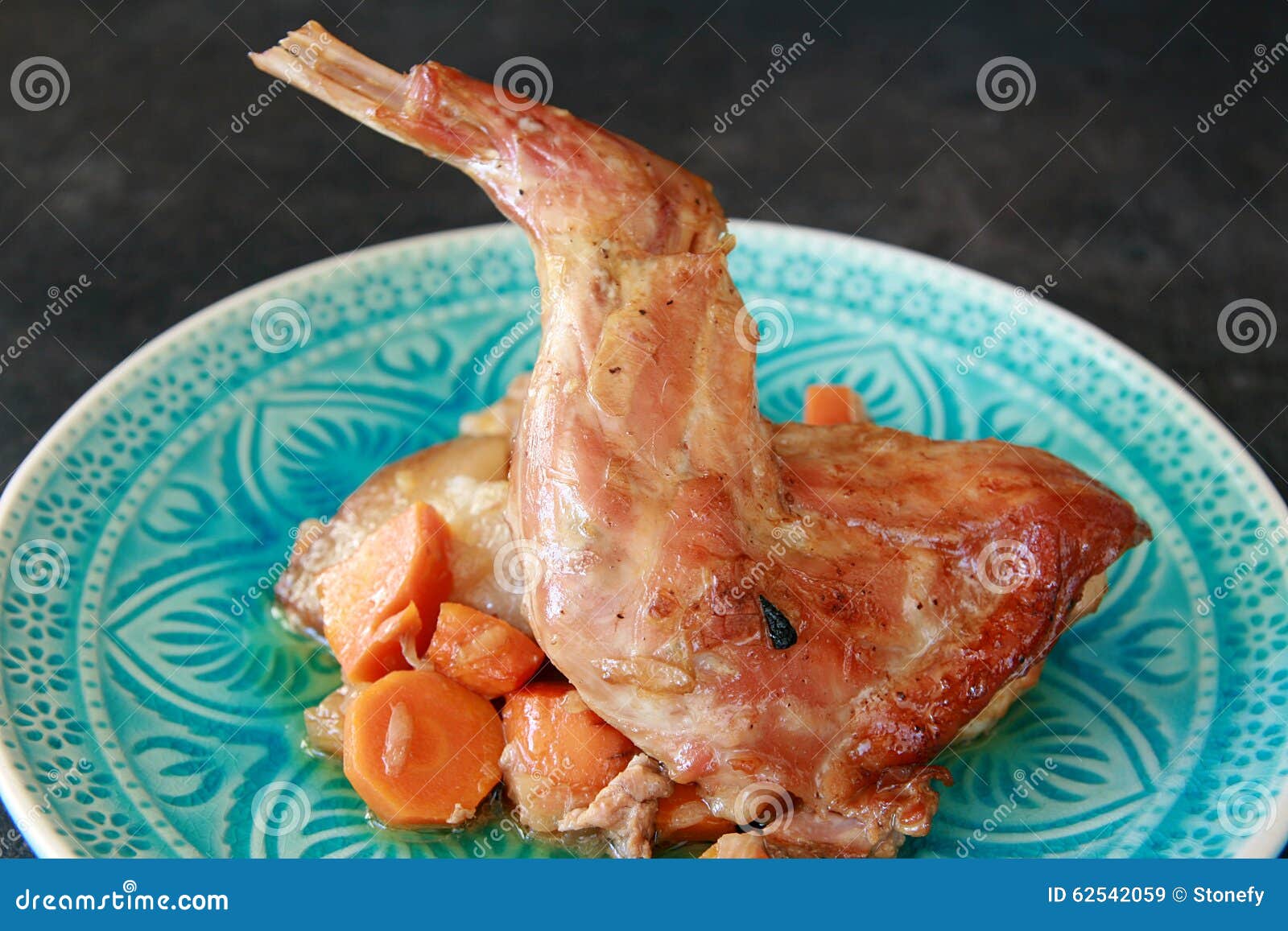 Roasted rabbit stock image. Image of roast, food, tasty - 62542059