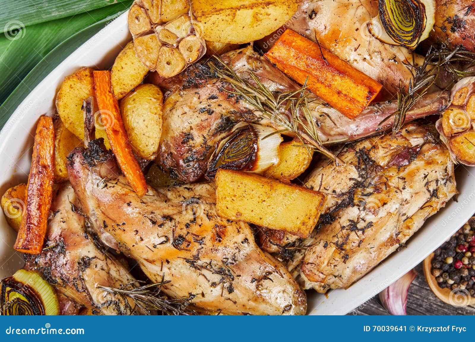 Roasted rabbit stock image. Image of gourmet, homemade - 70039641