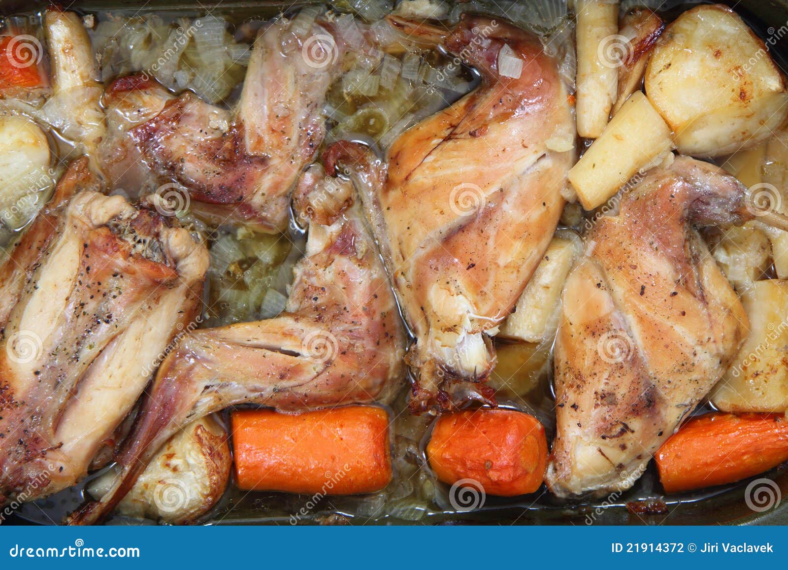 Roasted Rabbit Meat Background Stock Photo - Image of lifestyle, food ...