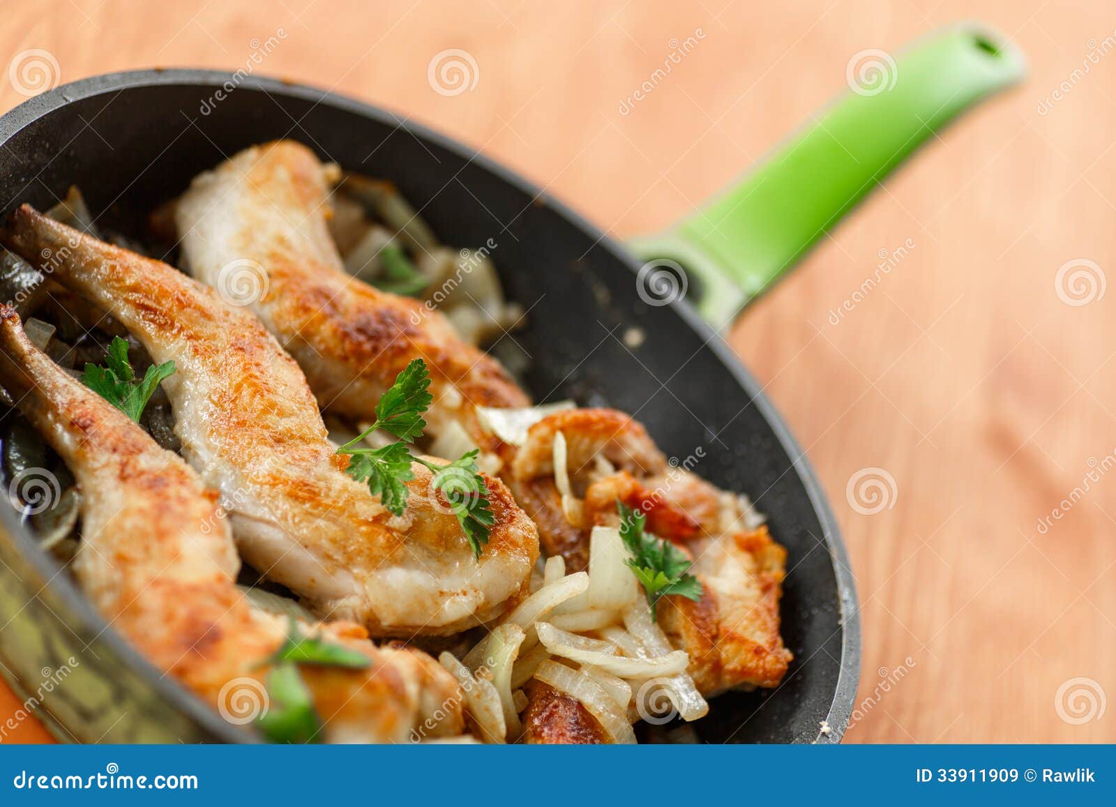 Roasted rabbit stock image. Image of iron, food, dinner - 33911909