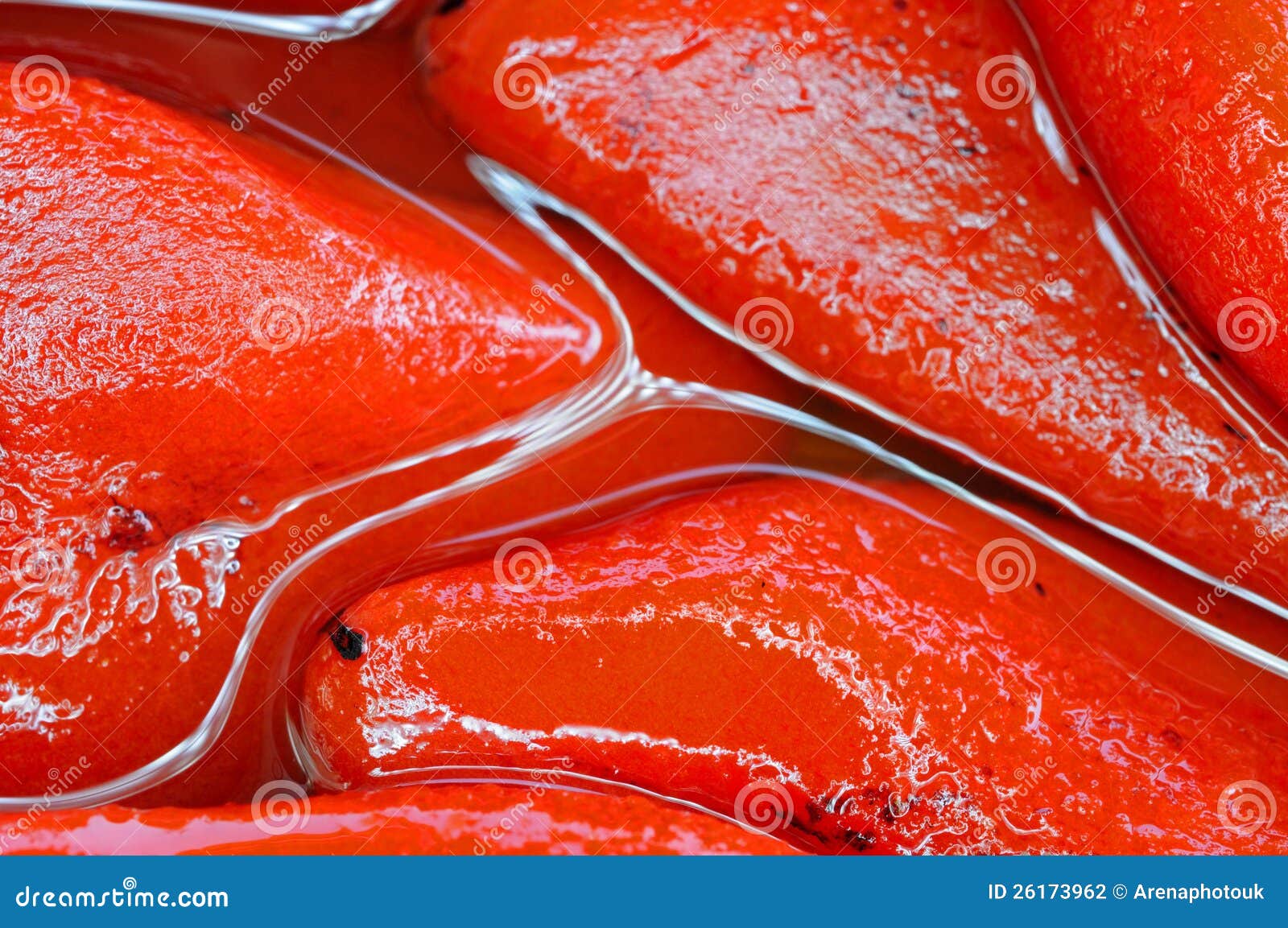 Roasted Red Peppers in Oil. Stock Photo - Image of skinned, lena: 26173962