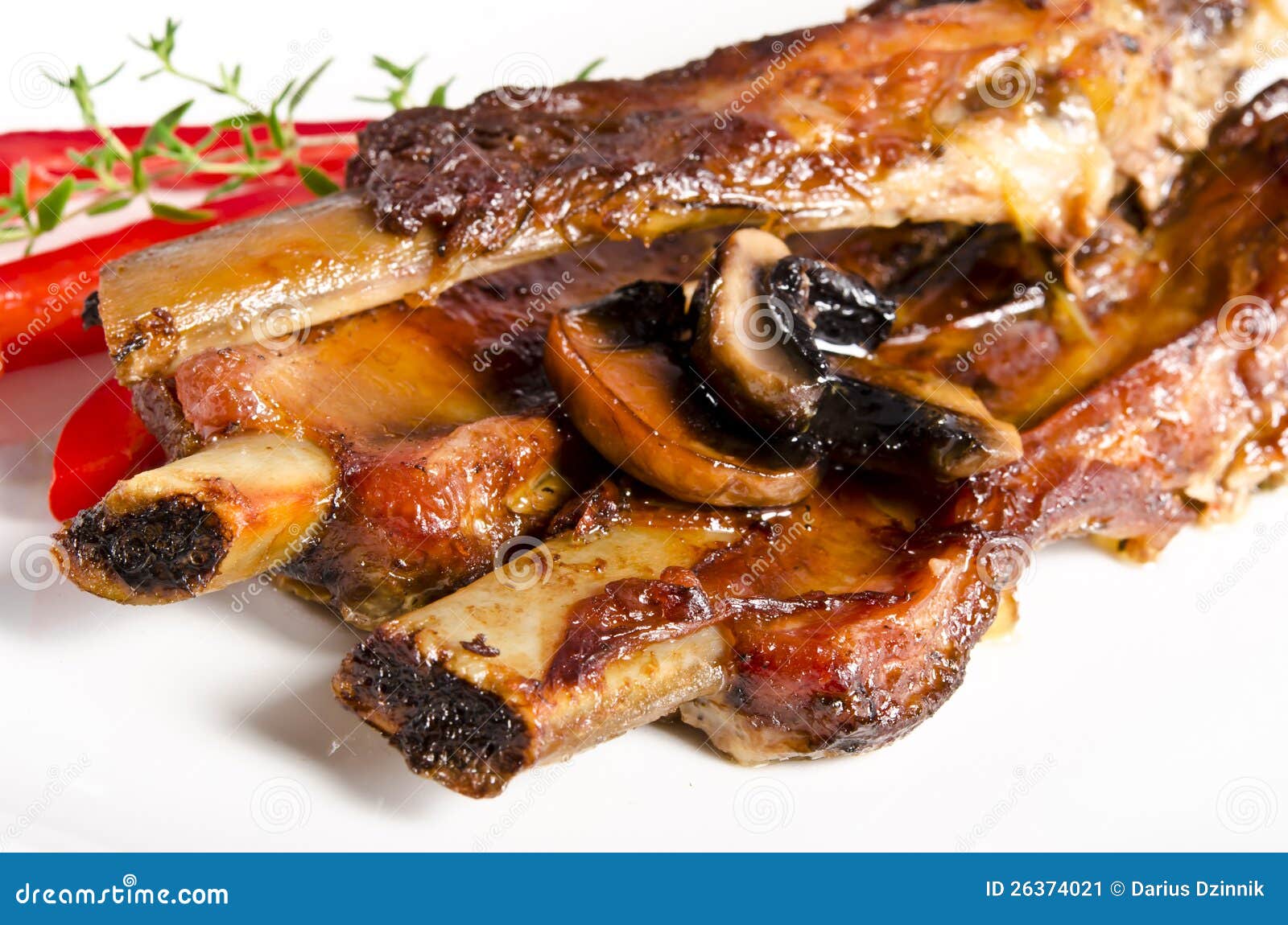 Roasted ribs burnt stock image. Image of health, grilled - 26374021
