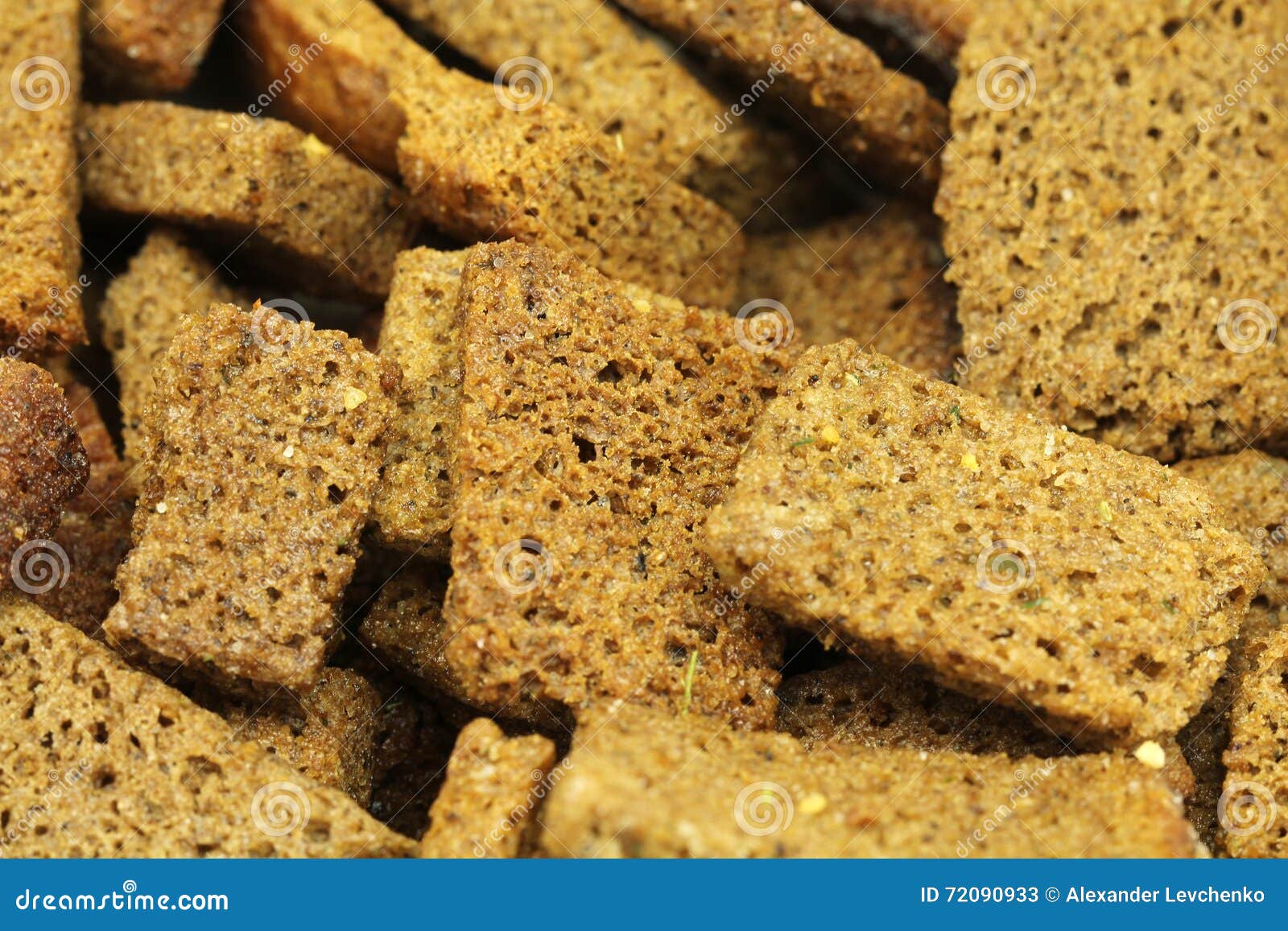 Roasted Rye Rusks Background Stock Image - Image of tasty, snack: 72090933