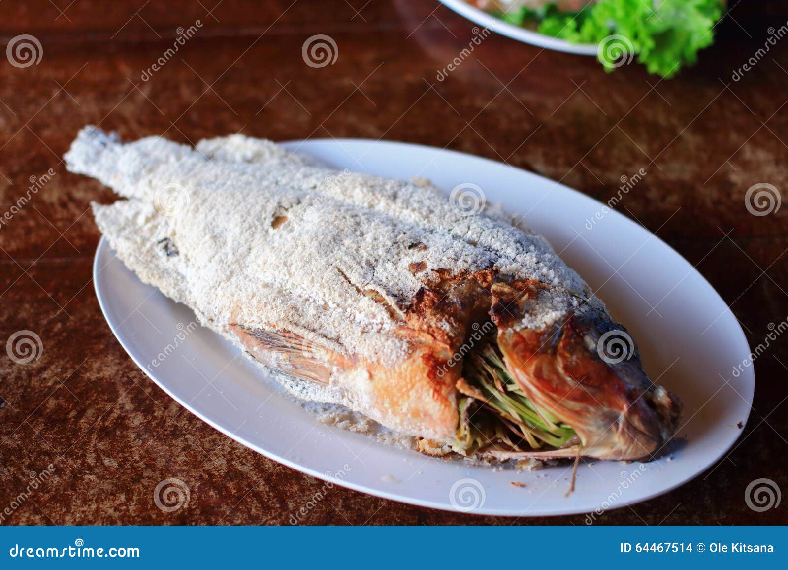 Roasted salt fish stock photo. Image of thai, roasted - 64467514