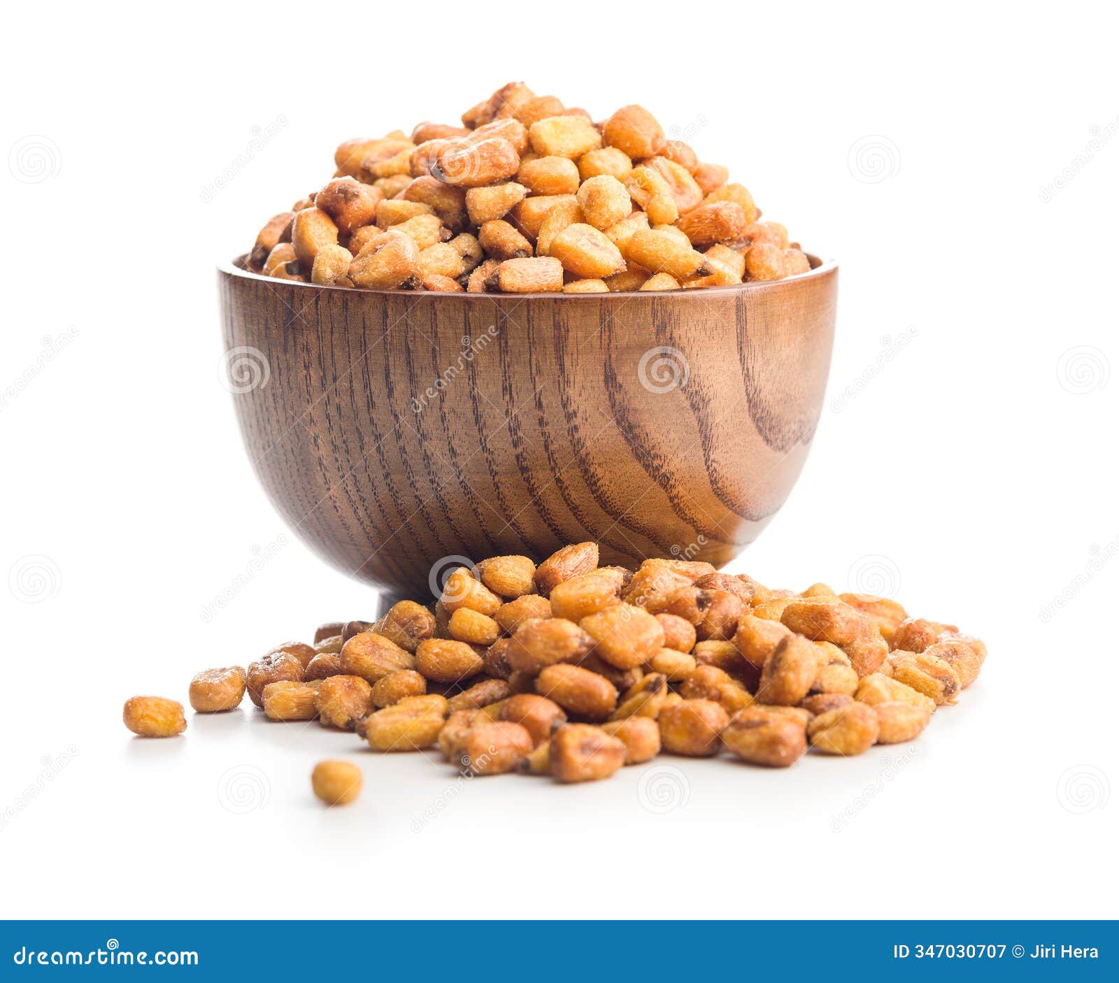 Roasted Salted Corn Snack Isolated on White Background Stock Image ...