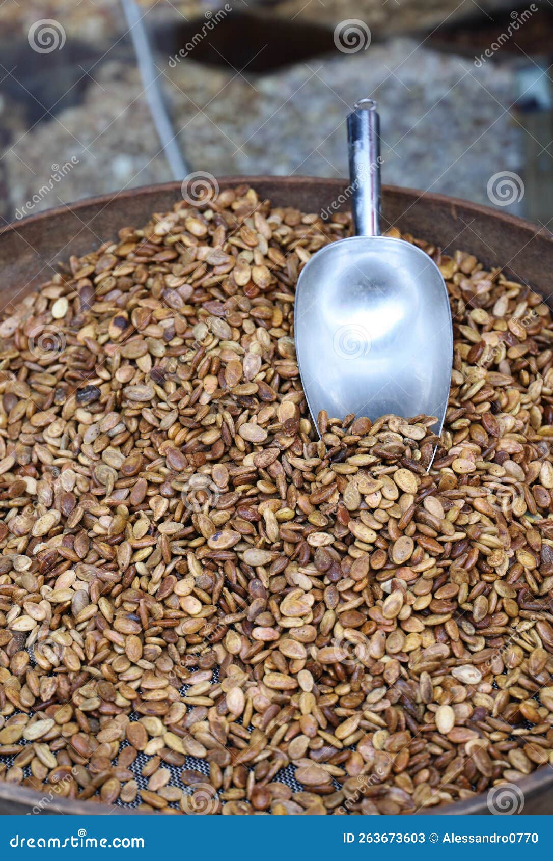 Roasted Salty Pumpkin Seeds Stock Image - Image of nature, seed: 263673603