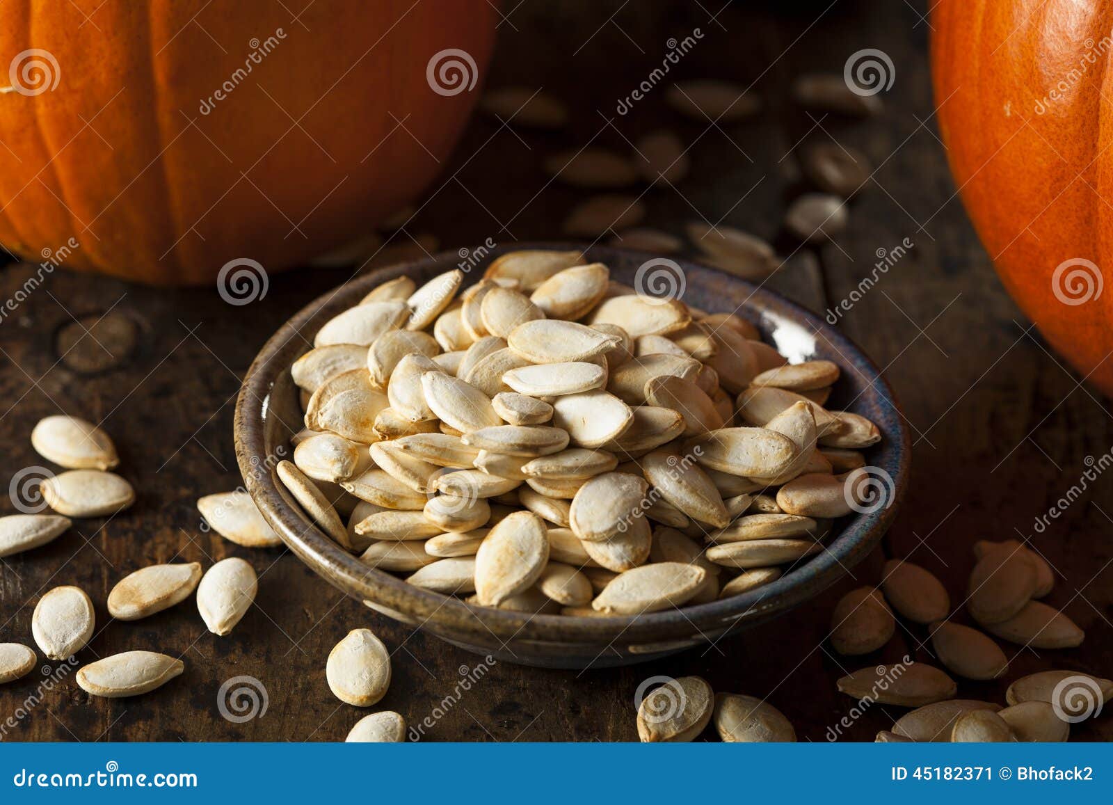 Roasted Salty Pumpkin Seeds Stock Image - Image of organic, salty: 45182371