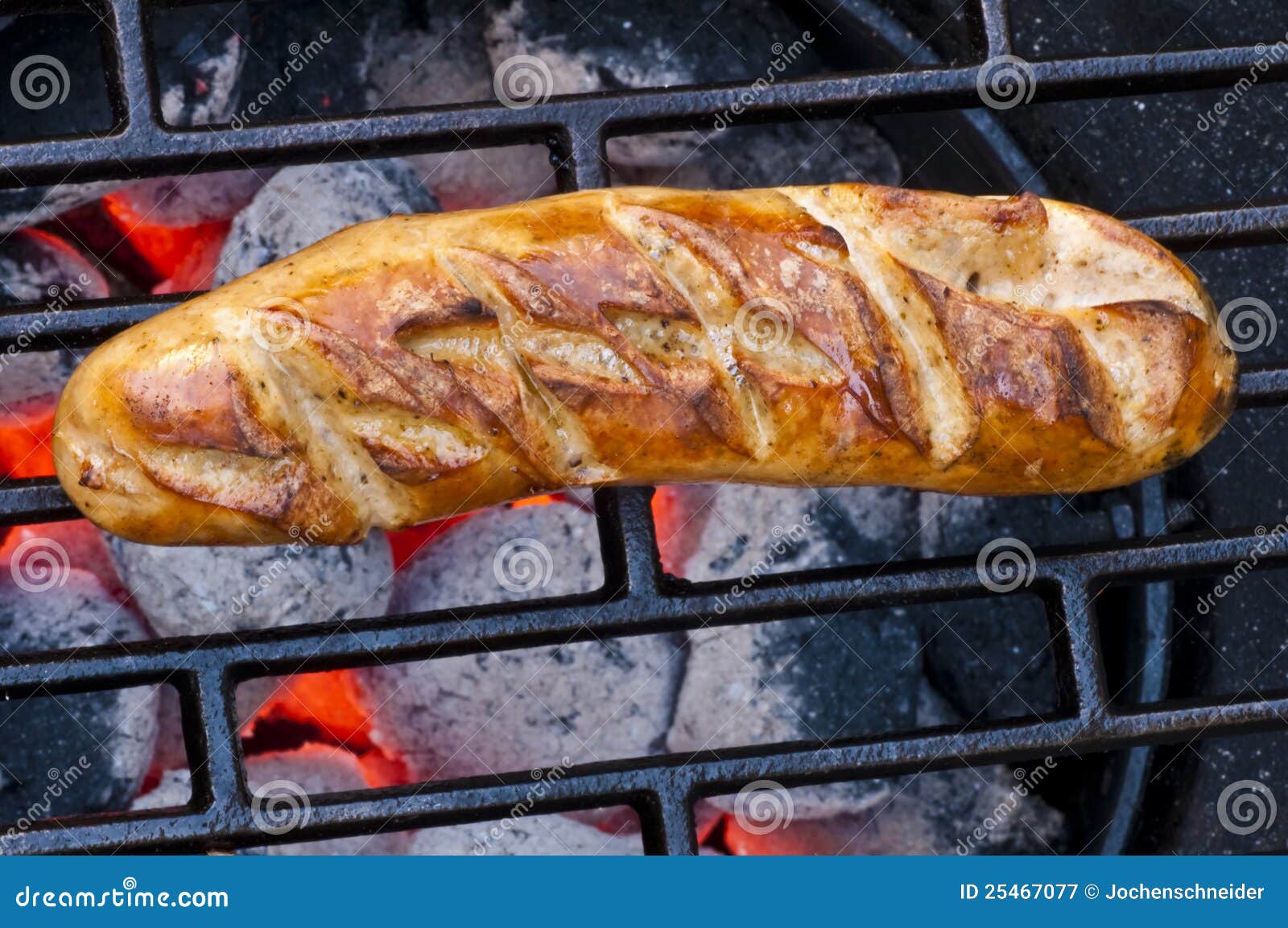 Roasted Sausage on Barbecue Stock Image - Image of meat, dinner: 25467077