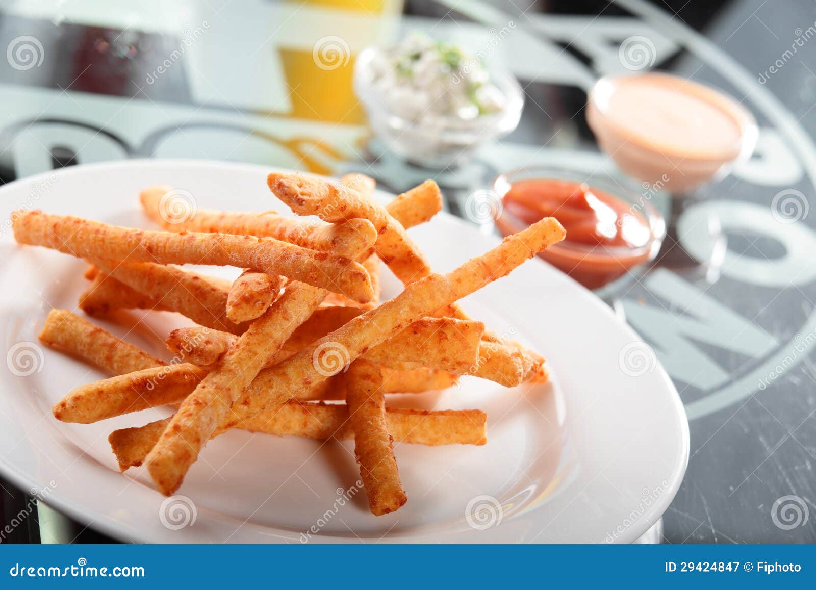 Roasted sticks from potato stock image. Image of gourmet - 29424847
