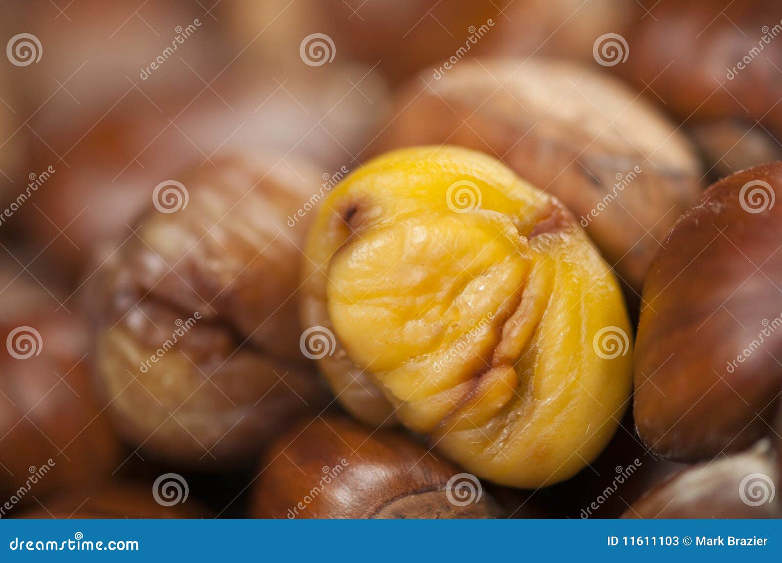 Roasted Sweet Chestnut Cooked and Ready To Eat Stock Image - Image of ...