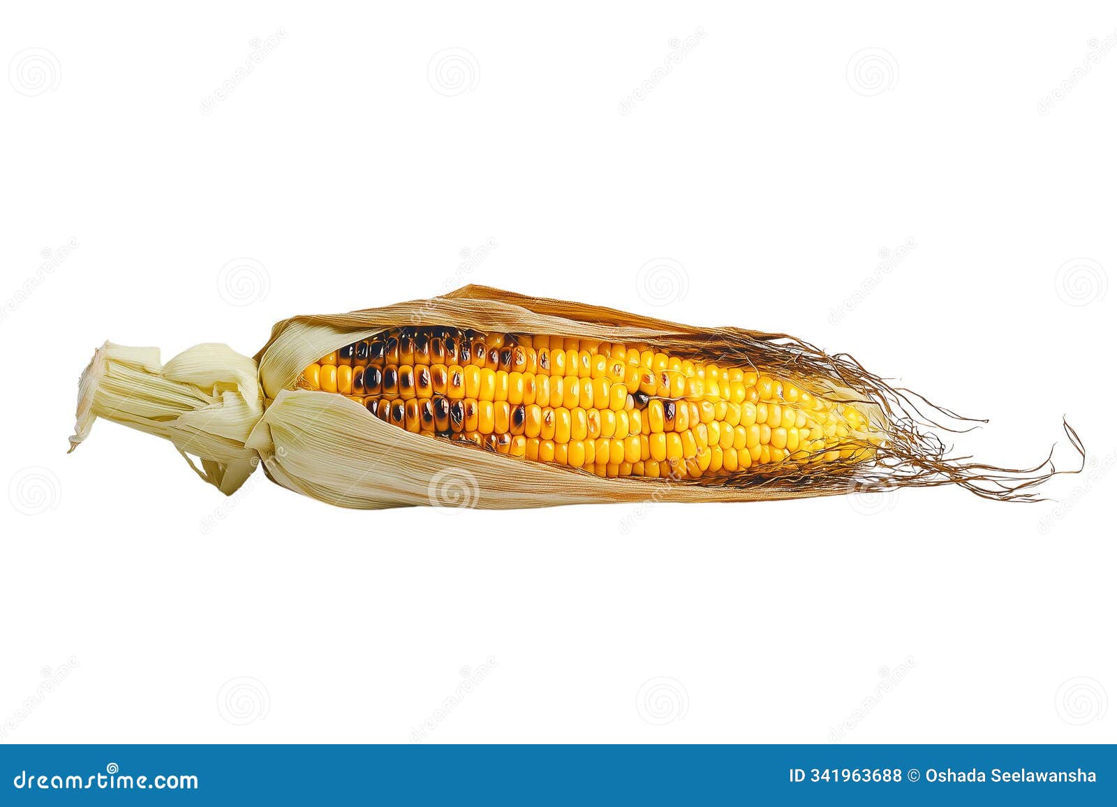 Roasted Sweet Corns Isolated on Transparent Background, Roasted Corn ...