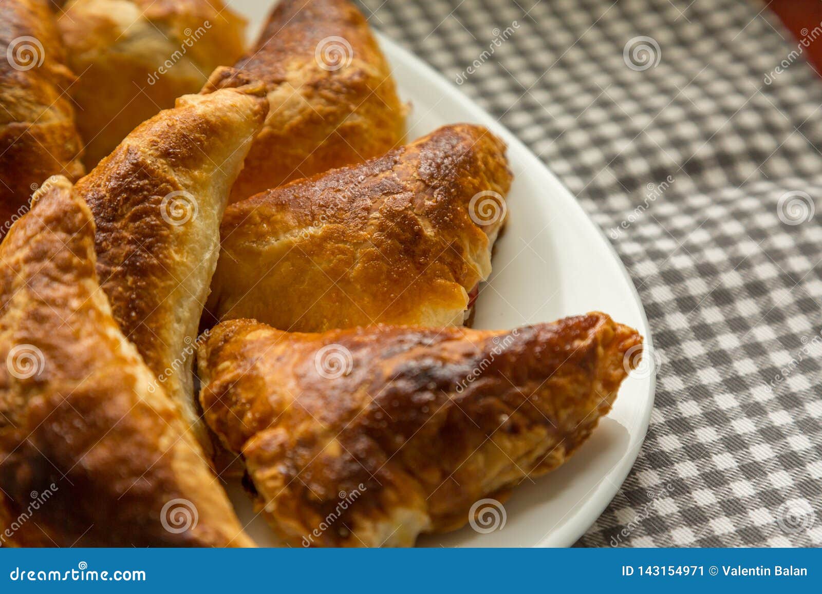 Roasted Triangles with Cherries. Stock Image - Image of cuisine ...