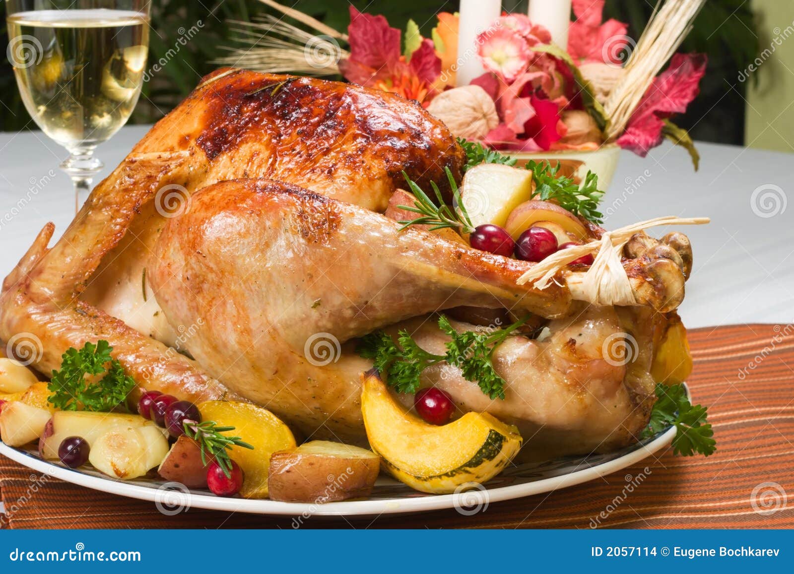 Roasted turkey stock photo. Image of gourd, meal, brown - 2057114