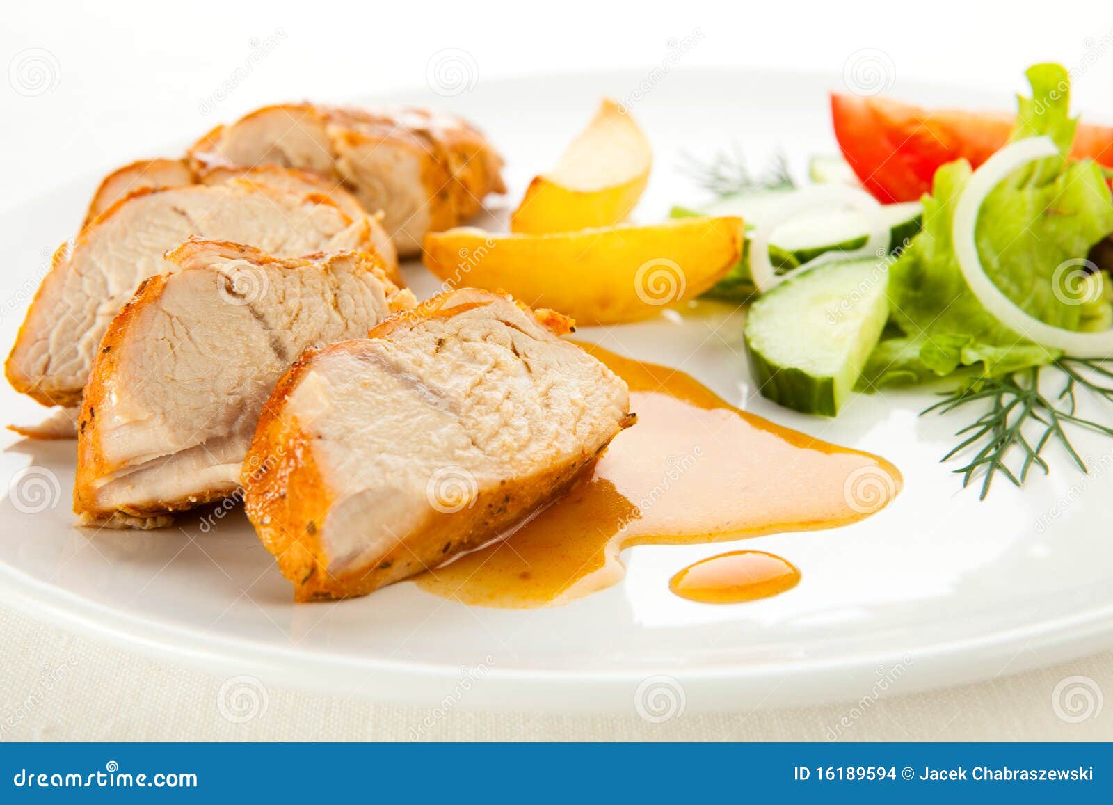 Roasted turkey fillet stock photo. Image of meal, fillet - 16189594