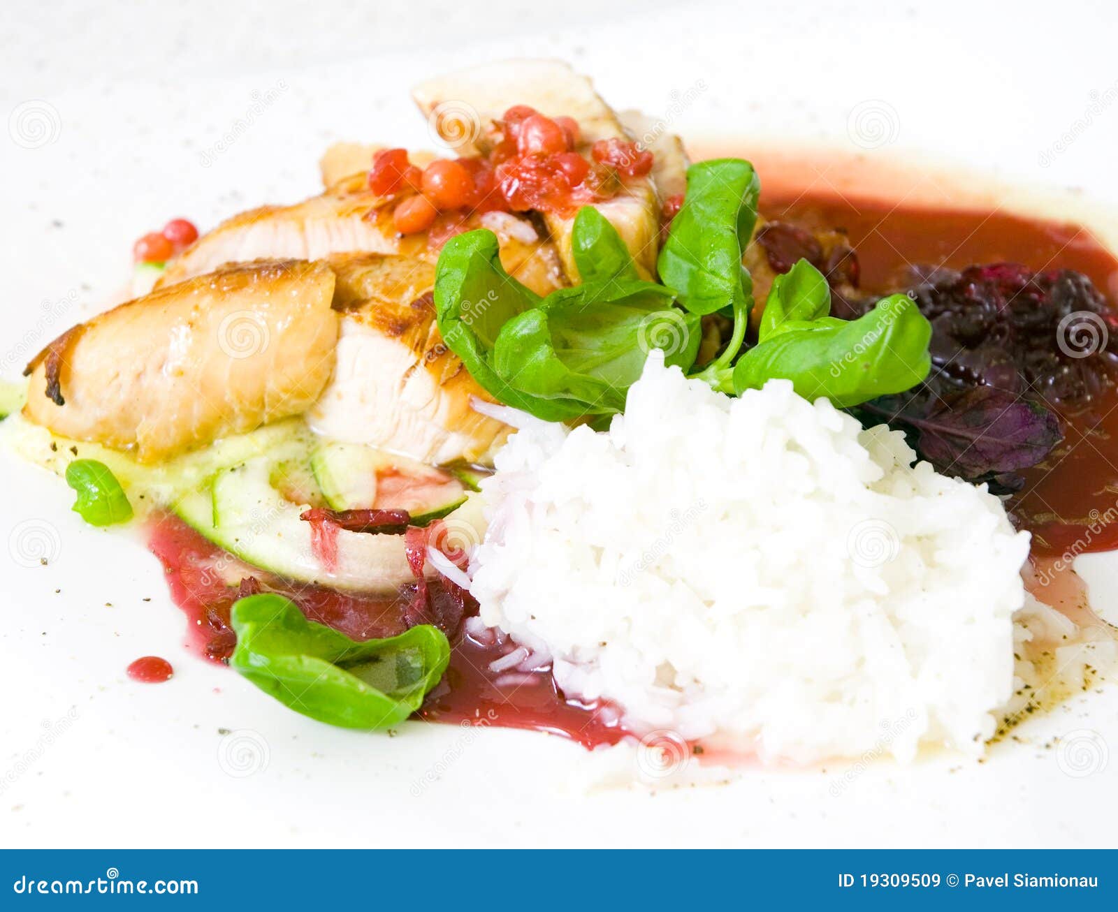 Roasted turkey fillet stock image. Image of main, garnish - 19309509