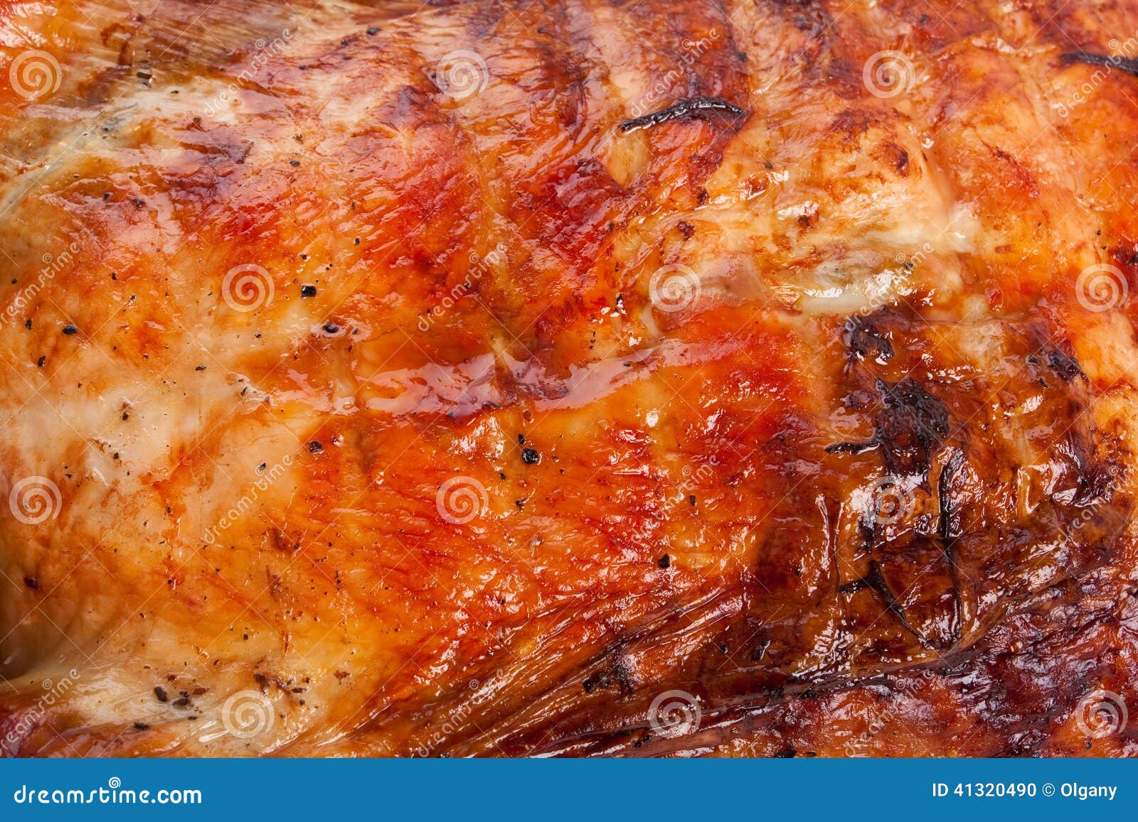 Roasted Turkey Texture stock photo. Image of delicious - 41320490