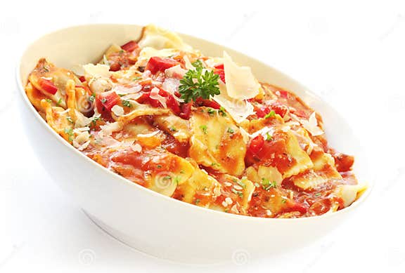 Roasted Vegetable Ravioli stock image. Image of white - 3389781