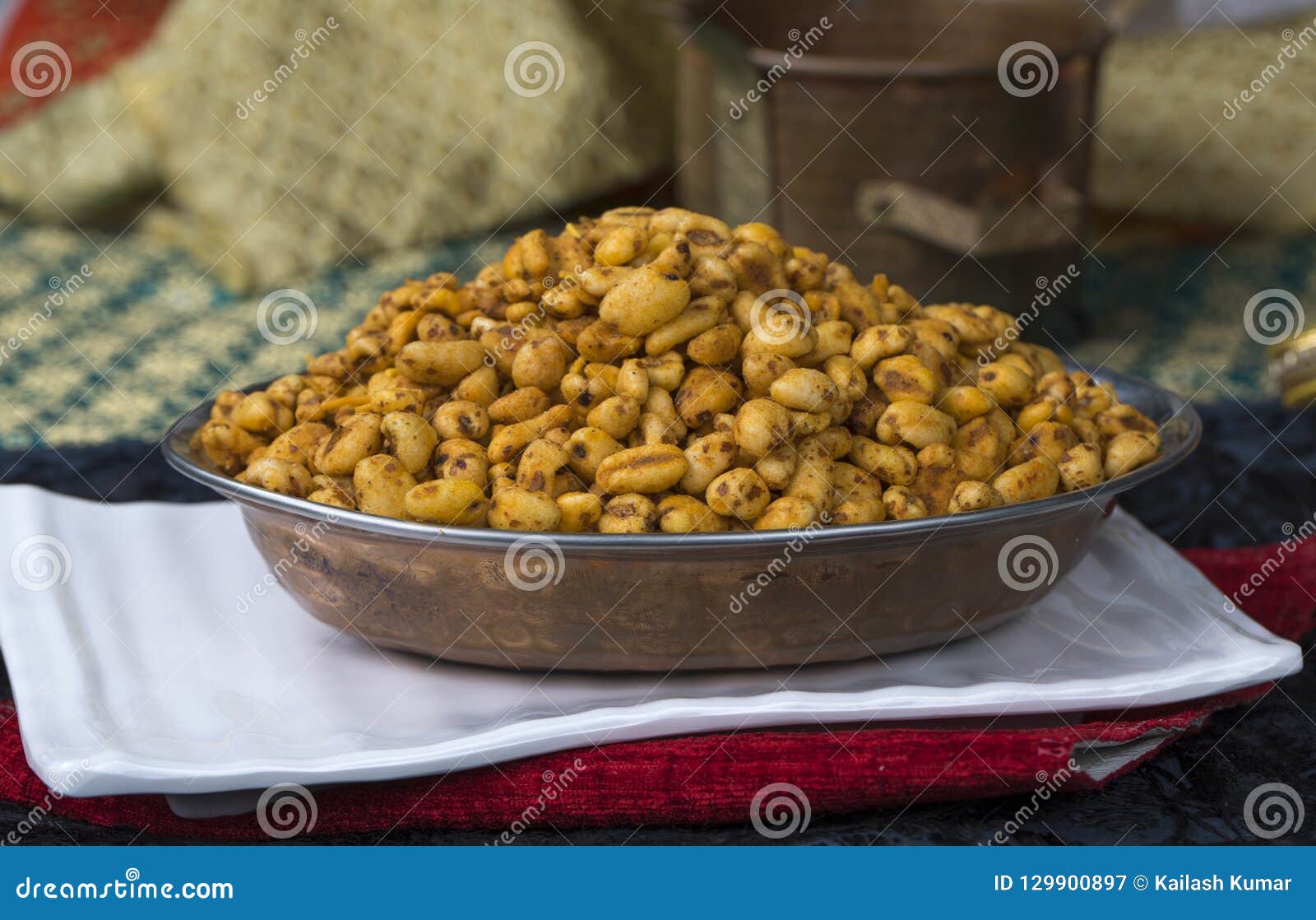 Roasted Wheat Namkeen stock image. Image of isolated - 129900897