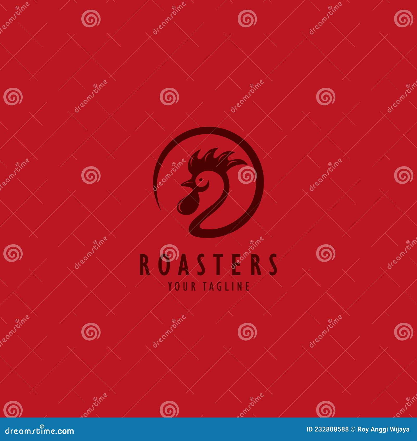 Roaster Logo Design Template Inspiration Stock Vector - Illustration of ...