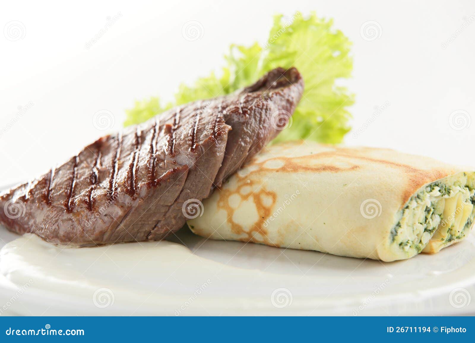 Roaster meat with garnish stock photo. Image of beef - 26711194