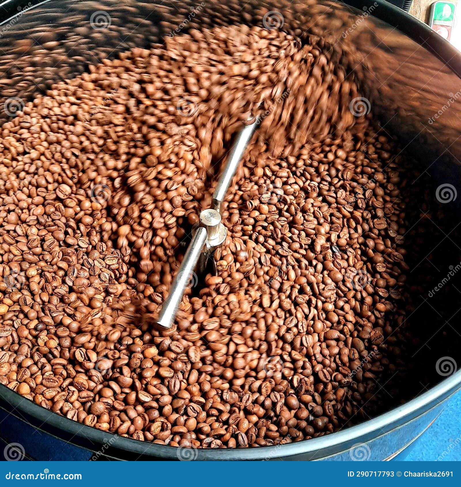 Roasting coffee arabica stock image. Image of brown - 290717793